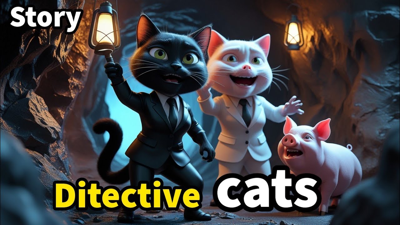 The Detective cats story 1 || The Biggest Thief in Animal City || kids ...