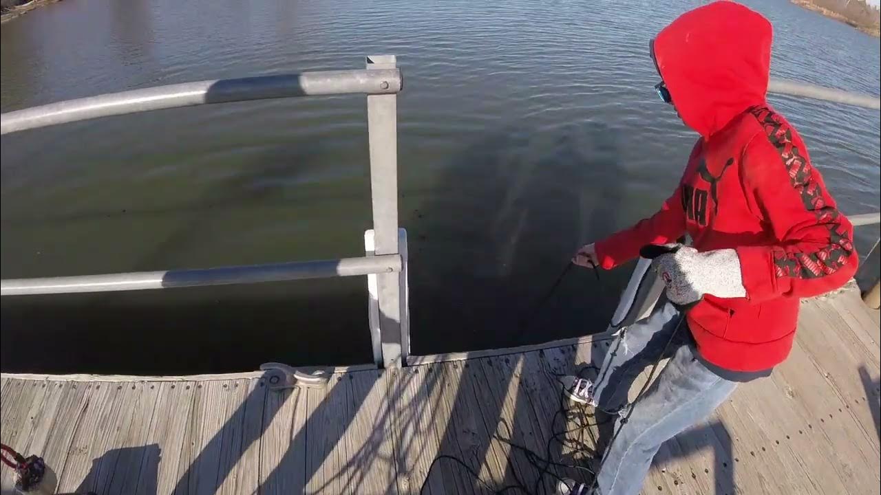 Magnet fishing off the dock, is someone missing their tools??? - YouTube