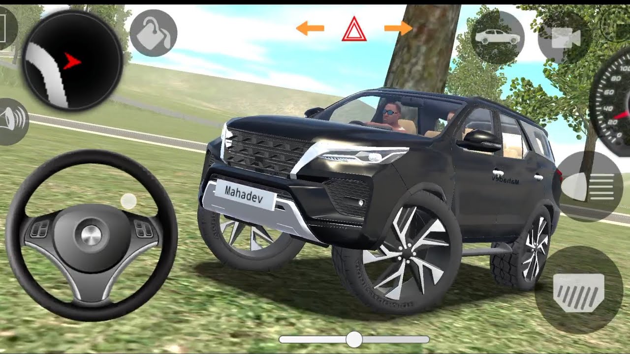 black forchunar modified colour and wheel Indian car 3D 587 - YouTube