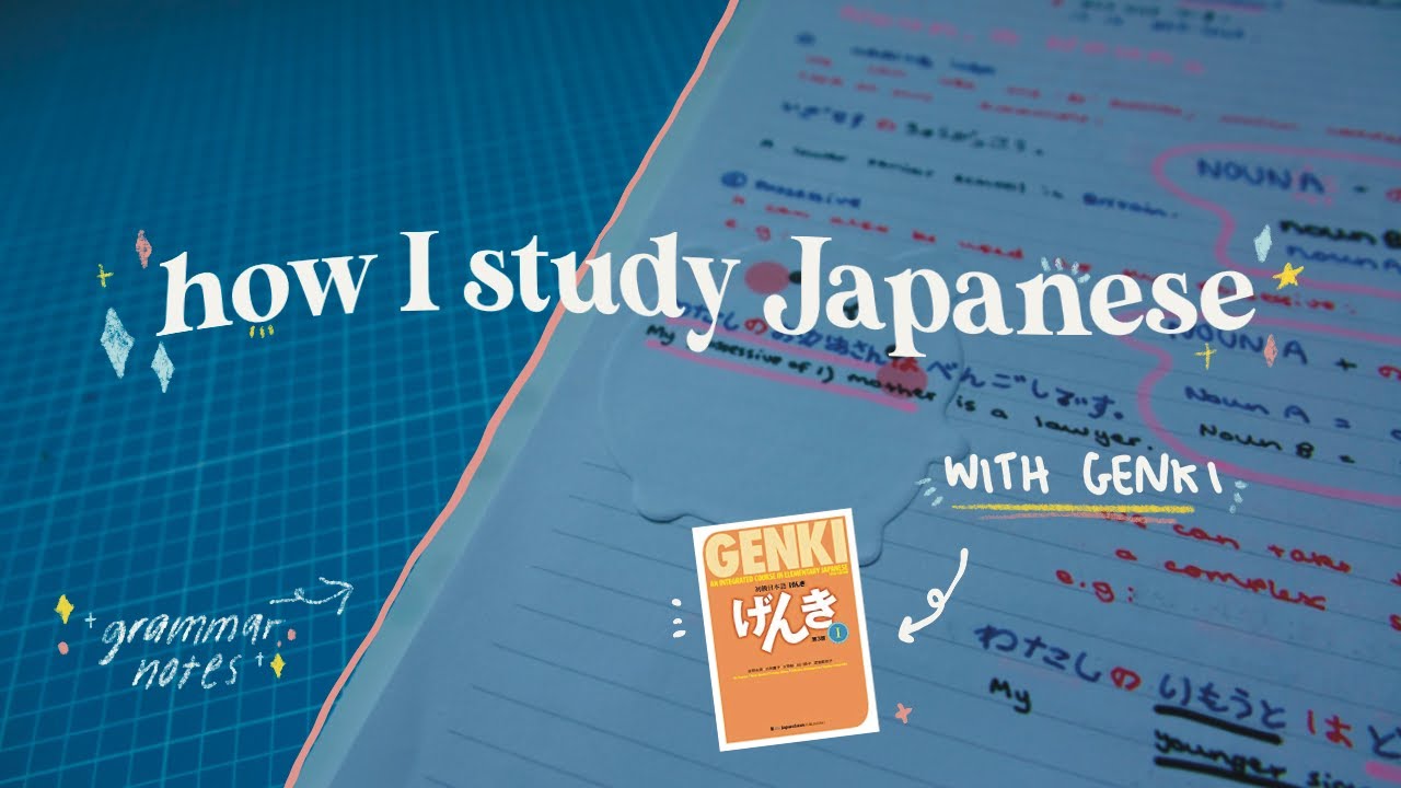 how i learn japanese with GENKI ~ study with me 〜CRAFTY PANGOLIN - YouTube