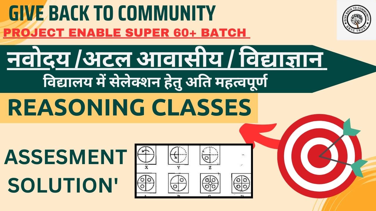 assessment solution| navodaya reasoning | navoday reasoning question ...