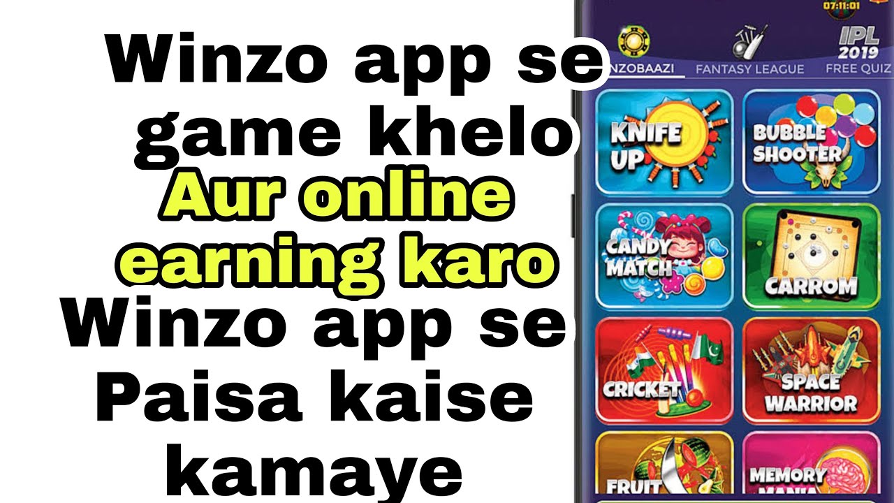Winzo app online earning | How to play game and earn money | Winzo app ...