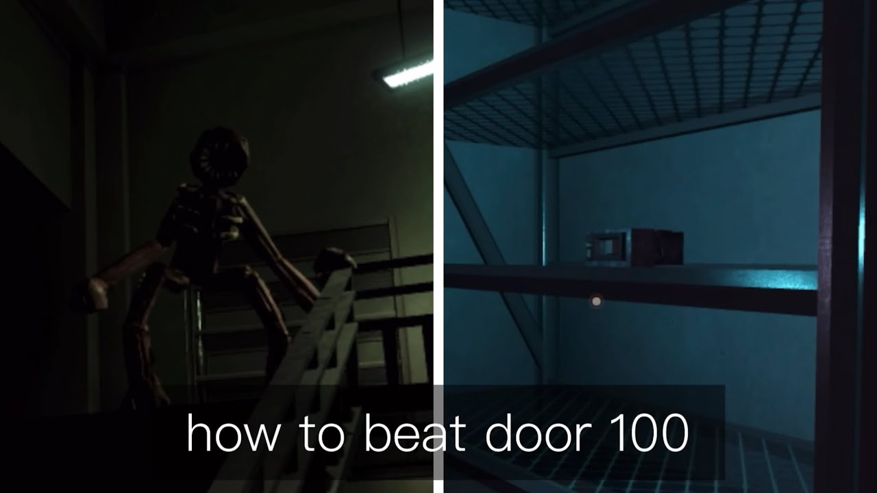 How To Beat Door 100 Roblox Doors Hotel Youtube