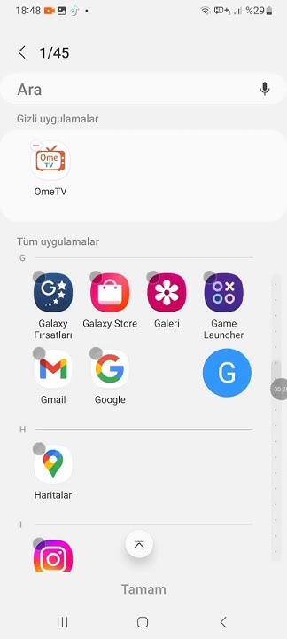 SAMSUNG TELEFONLARDA UYGULAMA GİZLEME - YouTube