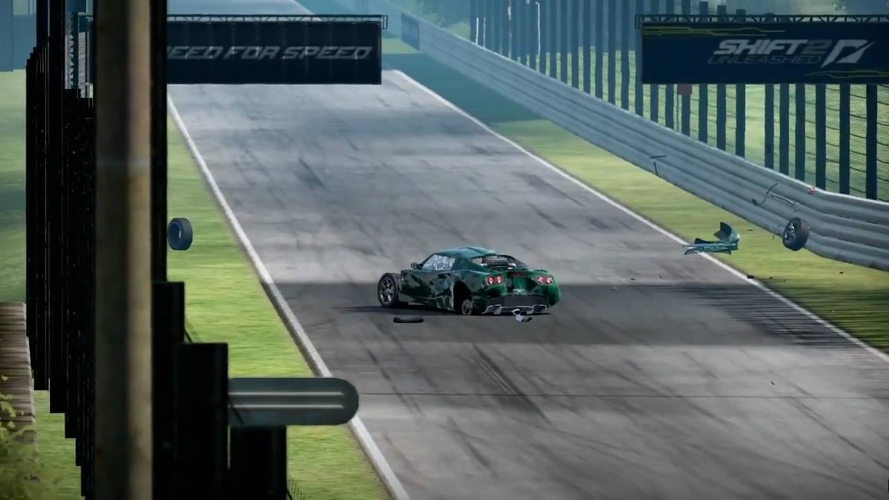 Need for Speed Shift 2 Crash Lotus Elise - YouTube
