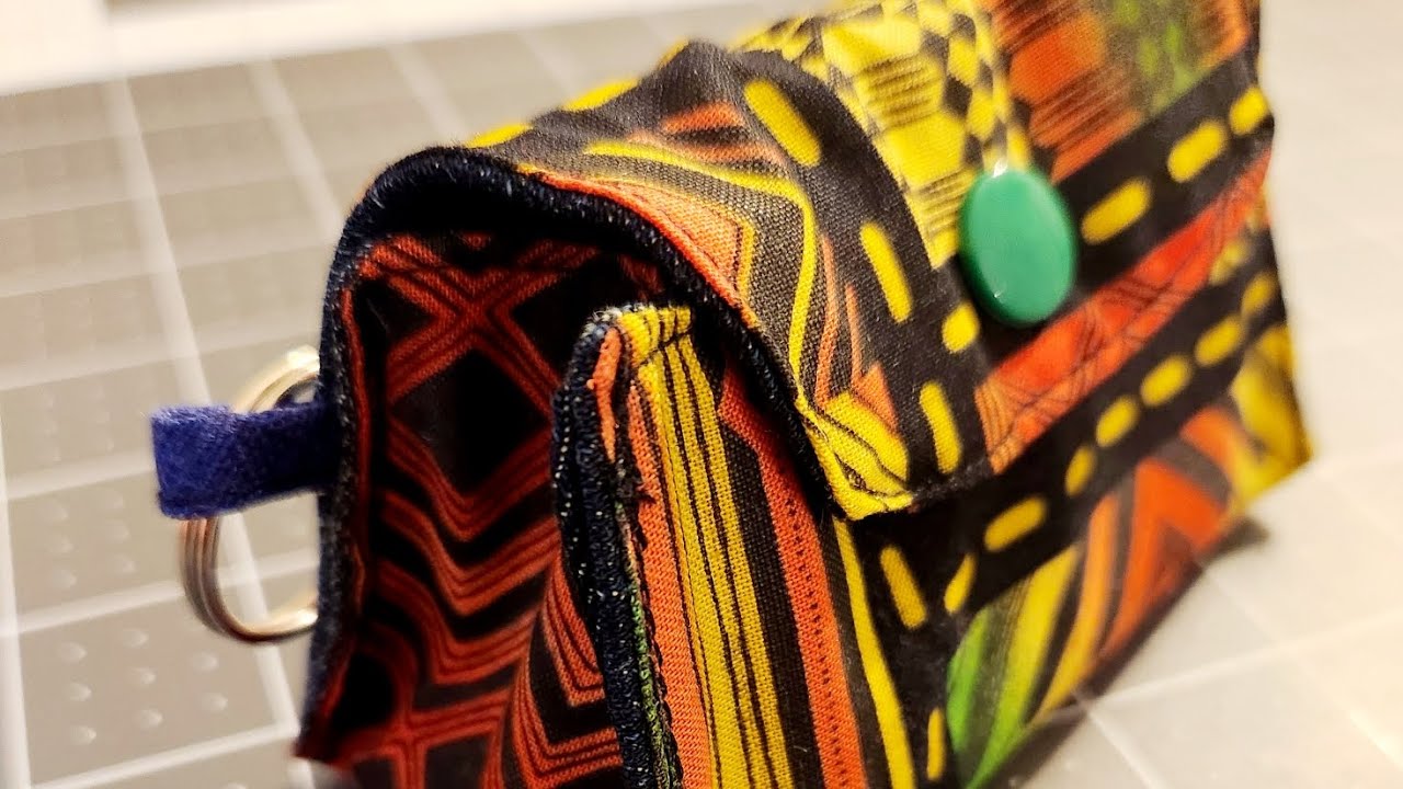 Sewing for beginners - Sew a 10 minute purse with fabric scraps - YouTube