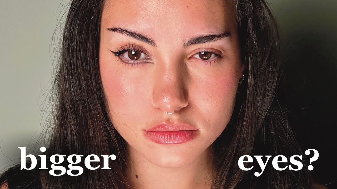 how to make your eyes bigger - 6 easy steps - YouTube