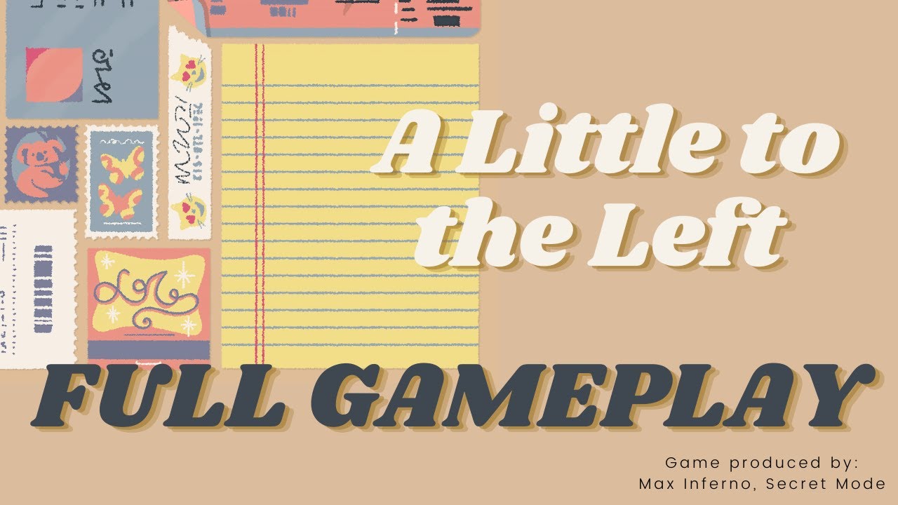 A Little To The Left Gameplay Walkthrough Full Game No