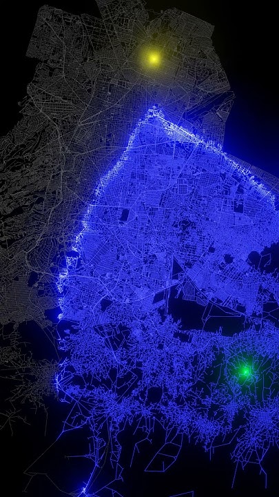 Mexico City: A* (A-Star) with Chebyshev Heuristic. Pathfinding ...