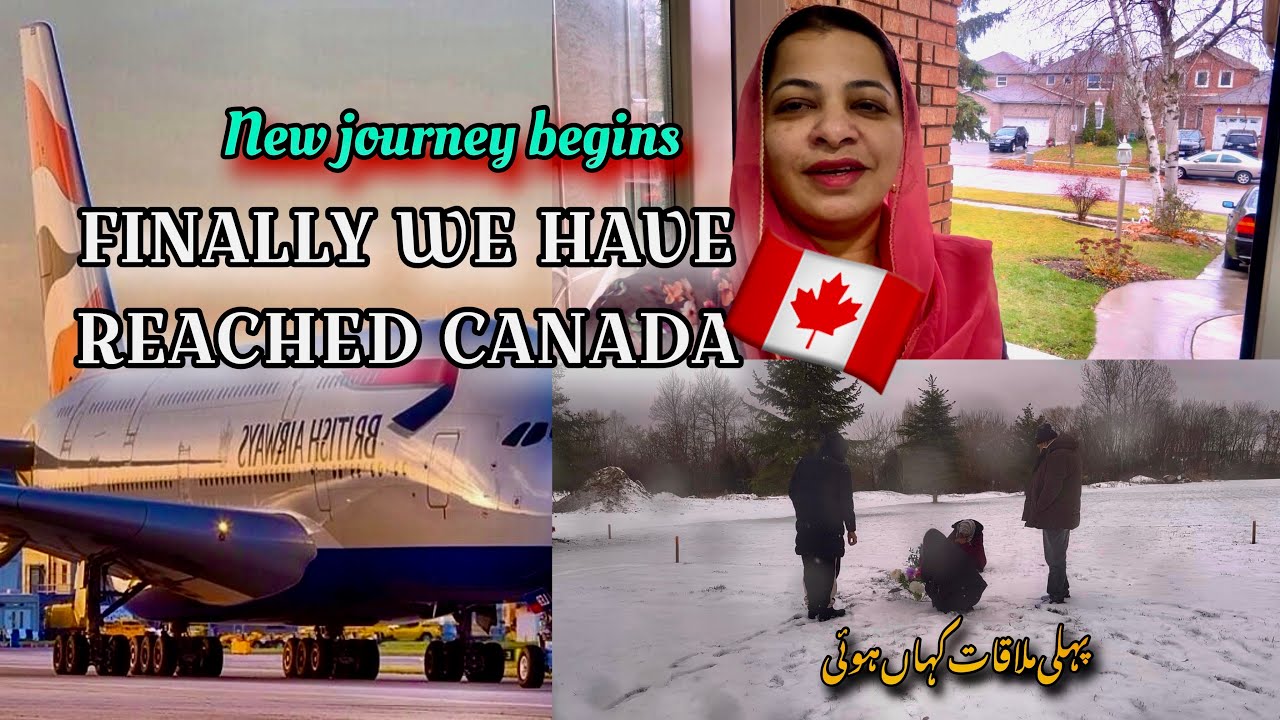 Finally we have reached Canada 🇨🇦 safar kysa raha||#meridunyaintheuk # ...