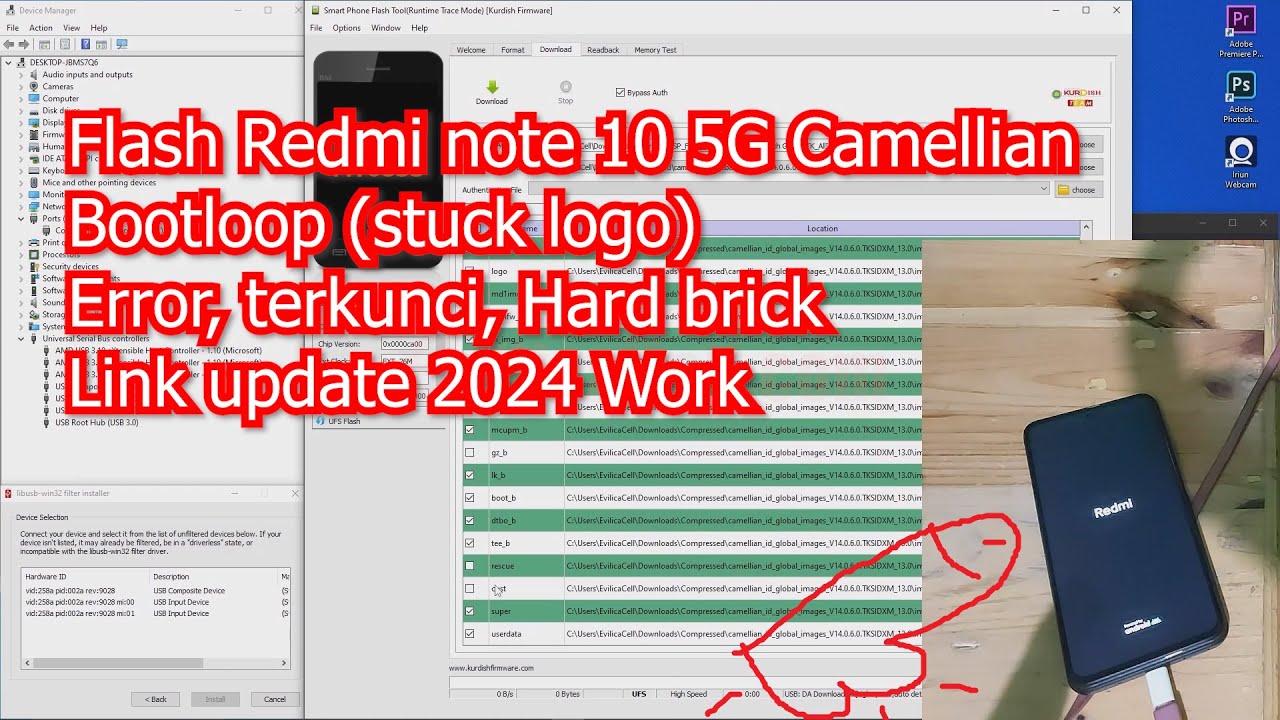 Flash Redmi Note 10 5G Camellian via SP FlashTool Work - YouTube