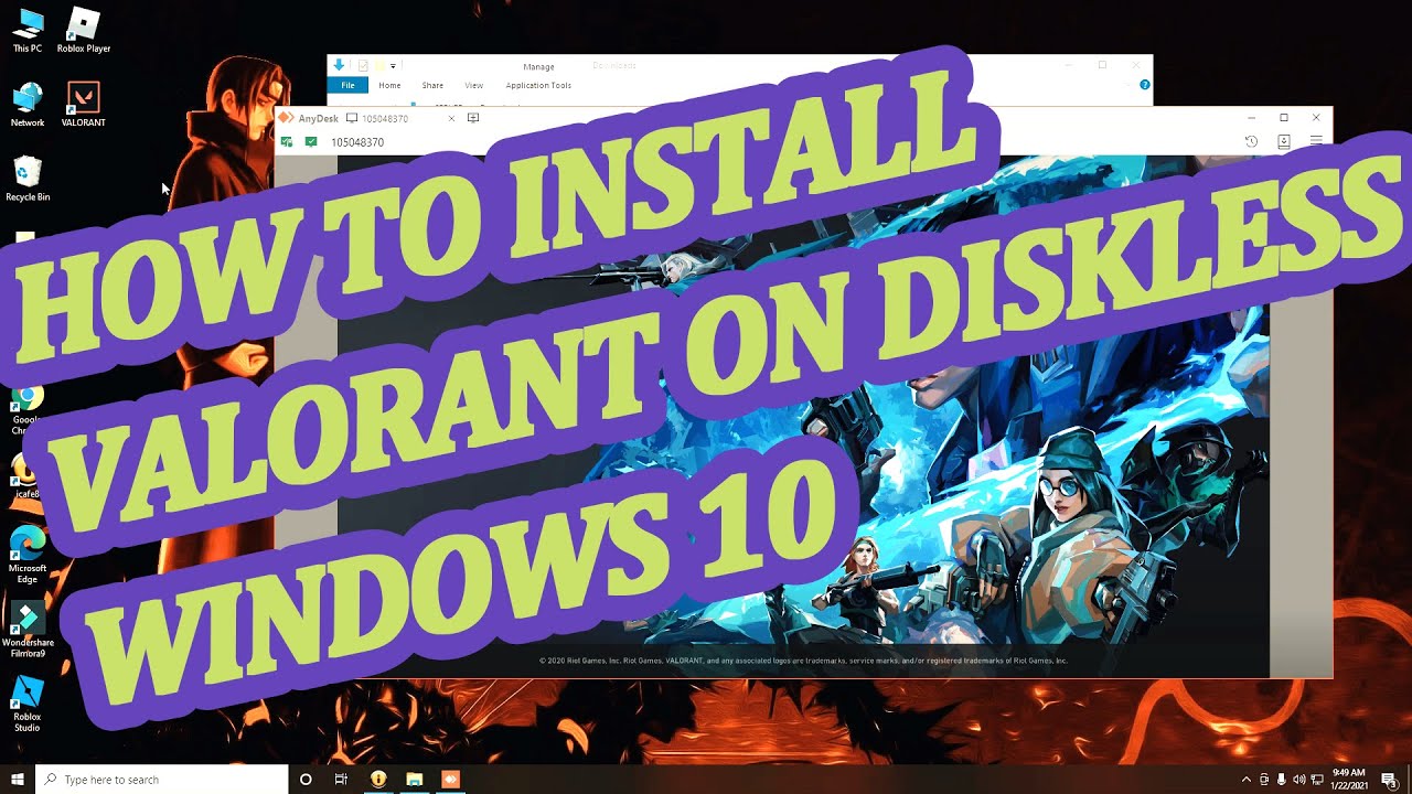 How to install Valorant on Diskless client Windows 10 simplest way ...