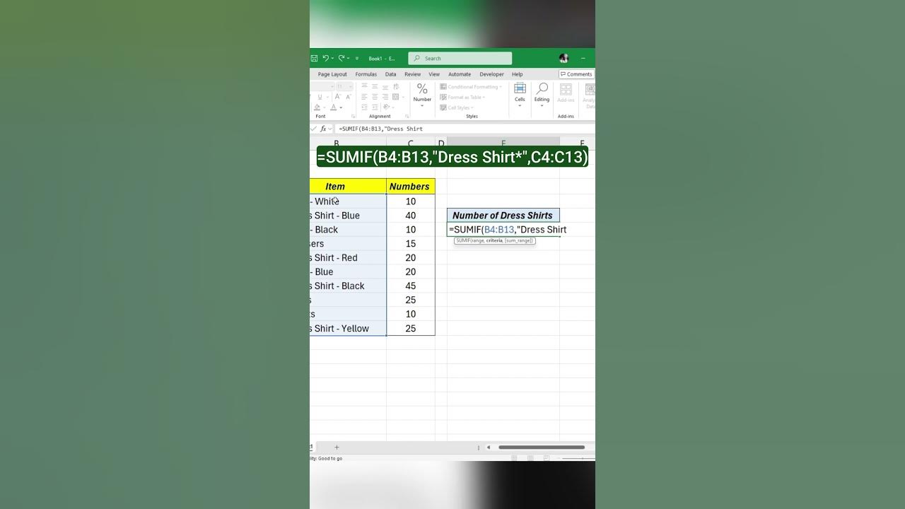 Excel Conditional SUM Formula: Easy Tutorial for 2024 - YouTube