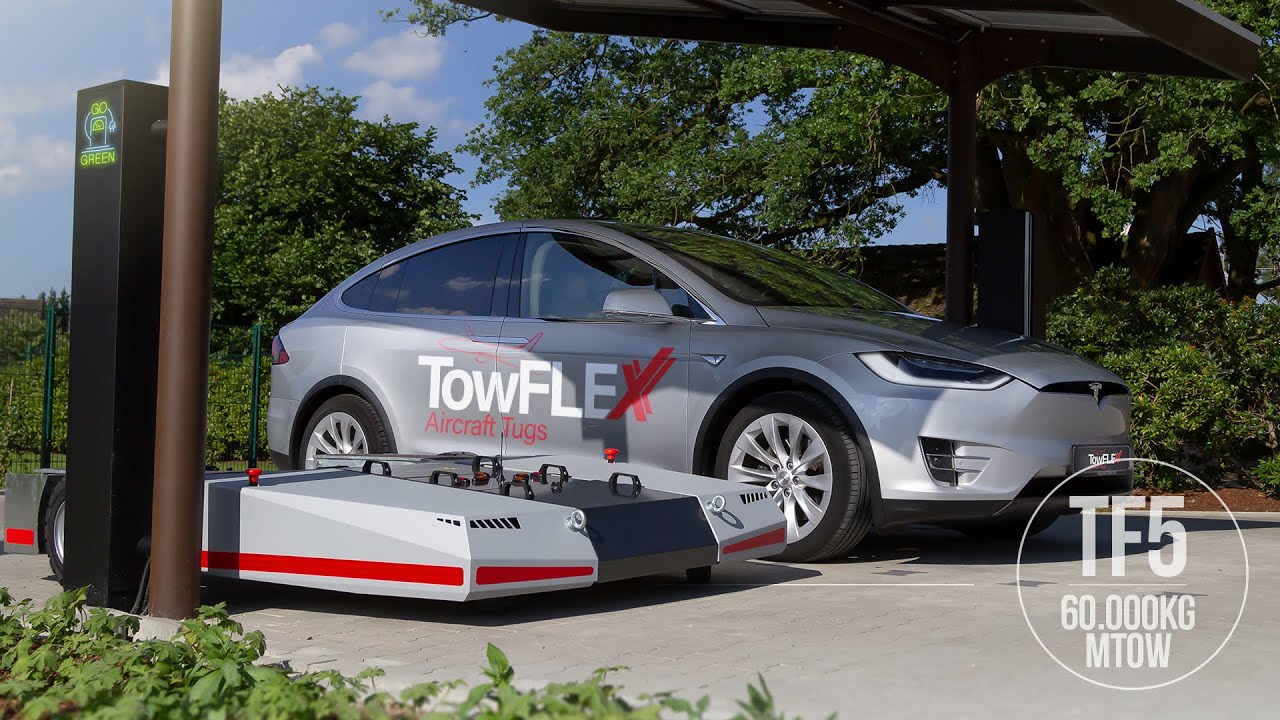 Towflexx TF5 - Tesla X - Solar Charging Station - YouTube