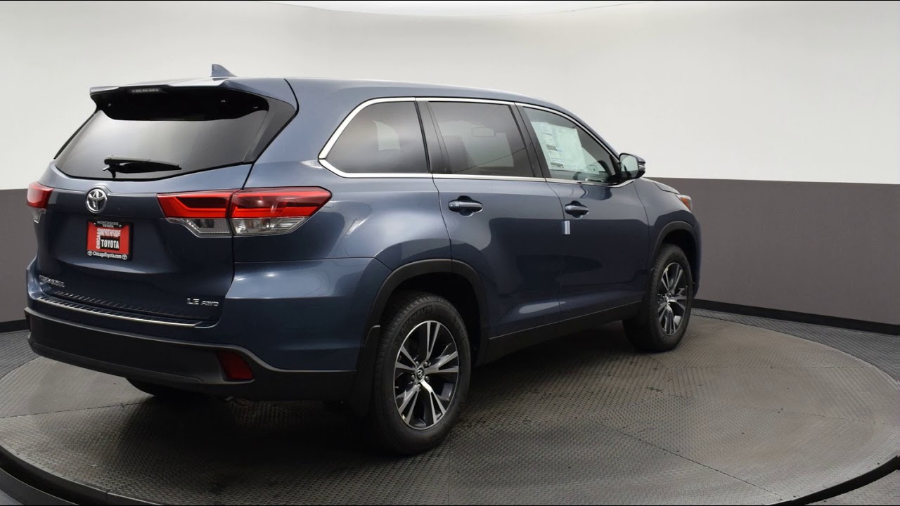 2019 SHORELINE BLUE PEARL Toyota Highlander Sport Utility #N21796 - YouTube