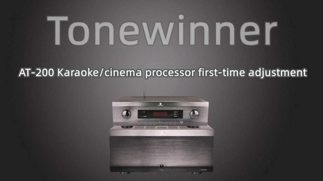 How to do Tonewinner AT-200 7.1.4 Dolby Atmos karaoke/cinema processor ...