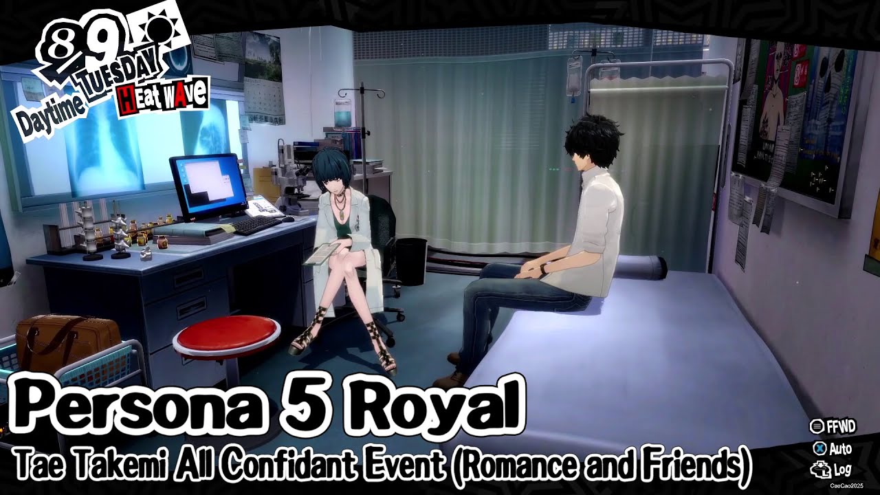 Persona 5 Royal Tae Takemi All Confidant Event (Romance and Friends ...