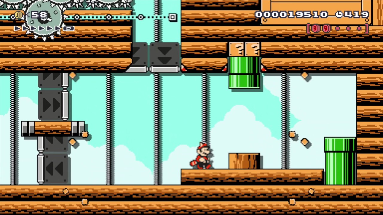 Super Mario Maker Levels: "Key Coin Tail Tricks" - YouTube