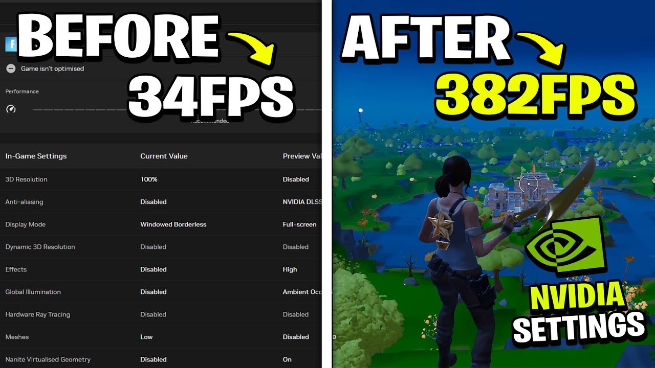 Best NVIDIA Settings for Fortnite in Chapter 2 Remix! (UPDATED FPS ...