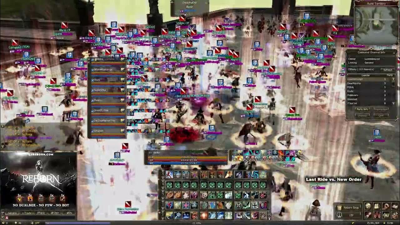 L2 Reborn x1 Last Ride - Survive - Rune Castle Siege PvP 4K - YouTube