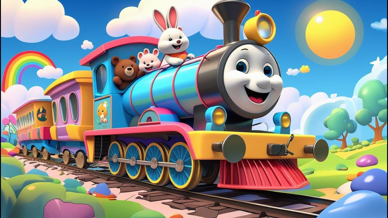 🎉 Wheels on the Train | 30 Minutes of Train Songs for Kids - YouTube