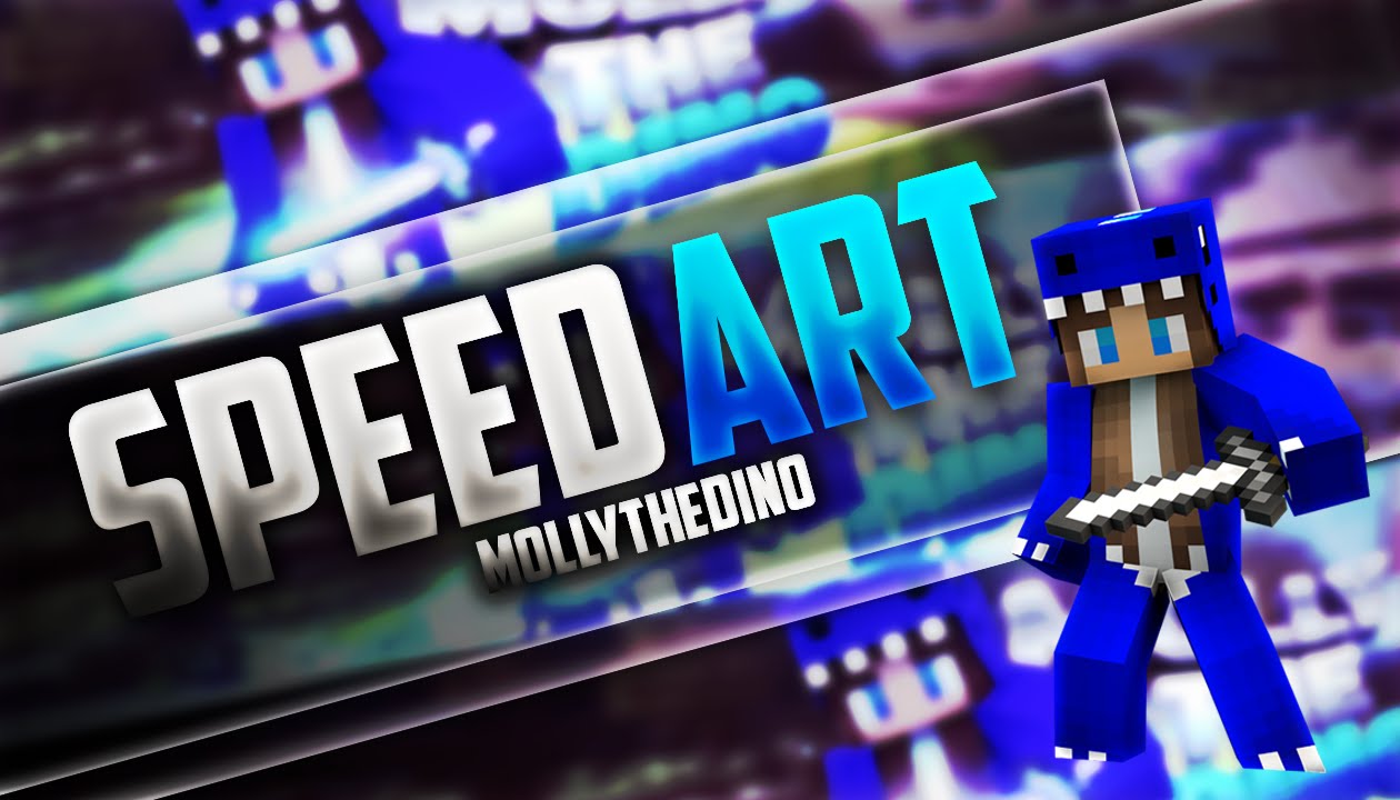 Minecraft Banner SpeedArt | MollyTheDino (GFX) - YouTube