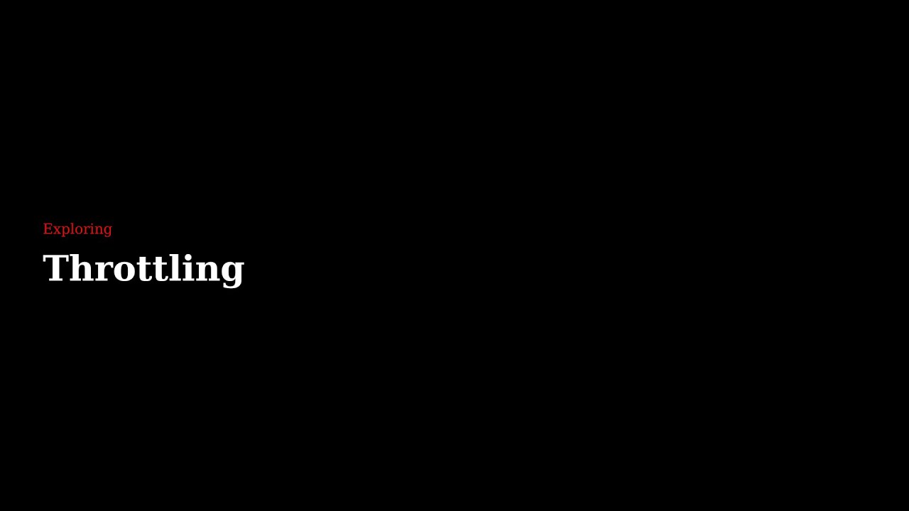 Throttling Javascript Web Development Frontend Interview Javascript Intermediate