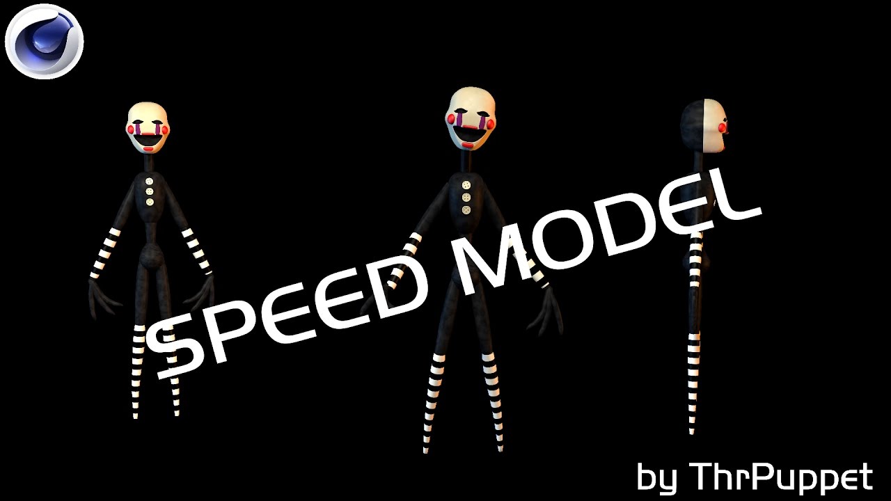 [C4D FNaF] The Puppet v16 SPEED MODEL | ThrPuppet - YouTube