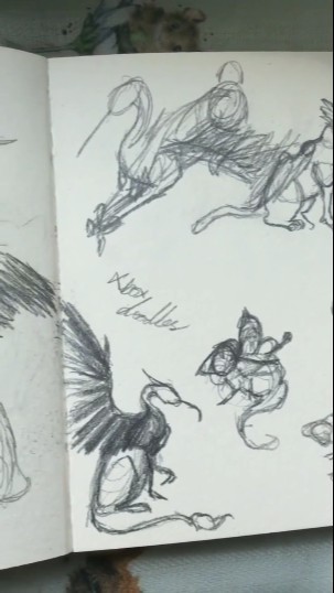 Trying to scribble through idea block Sketchbook Update - YouTube