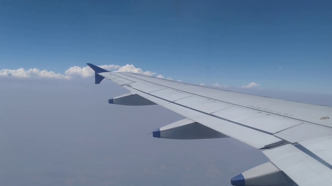 Airplane Take Off Window View - YouTube