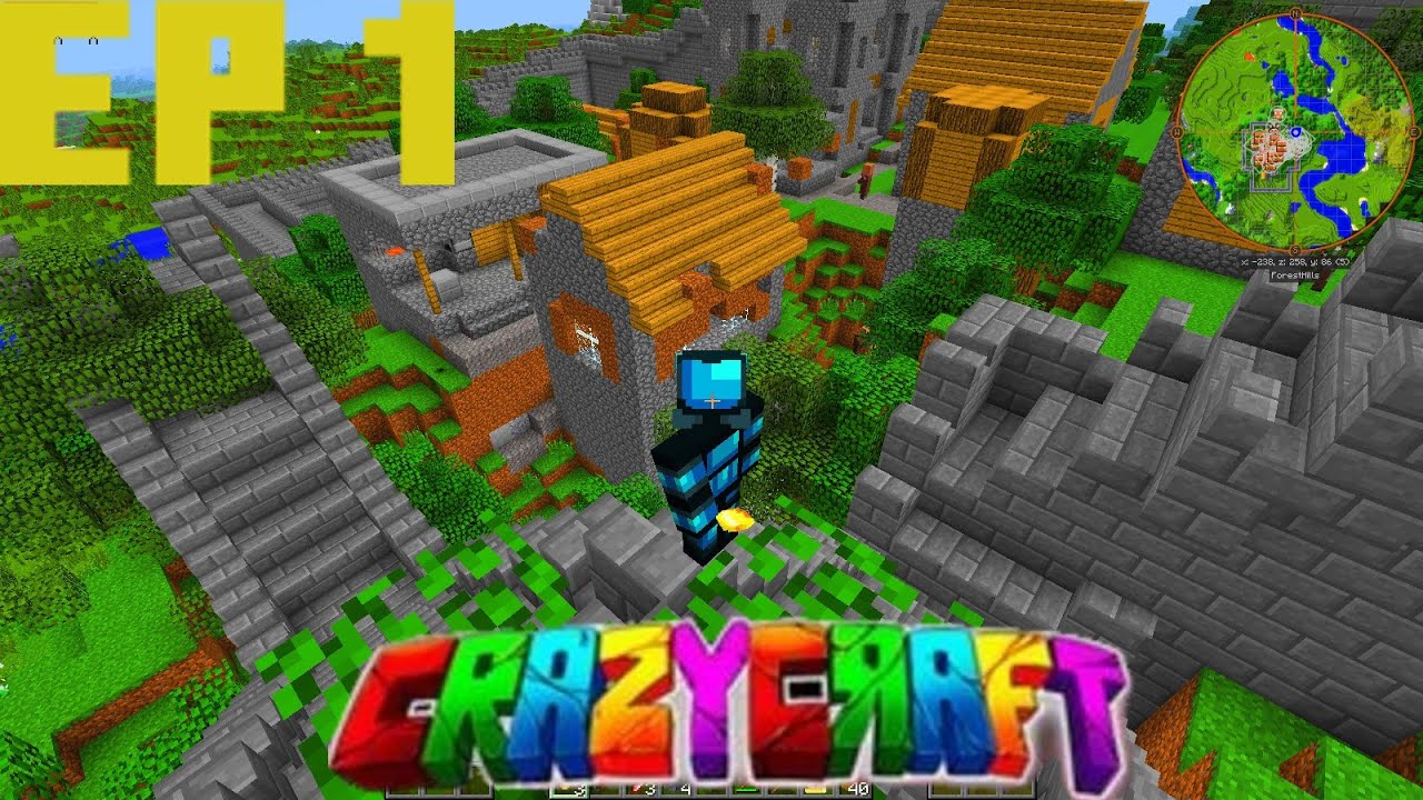 CRAZY CRAFT EP1 4.0 (NEW SERISE) - YouTube