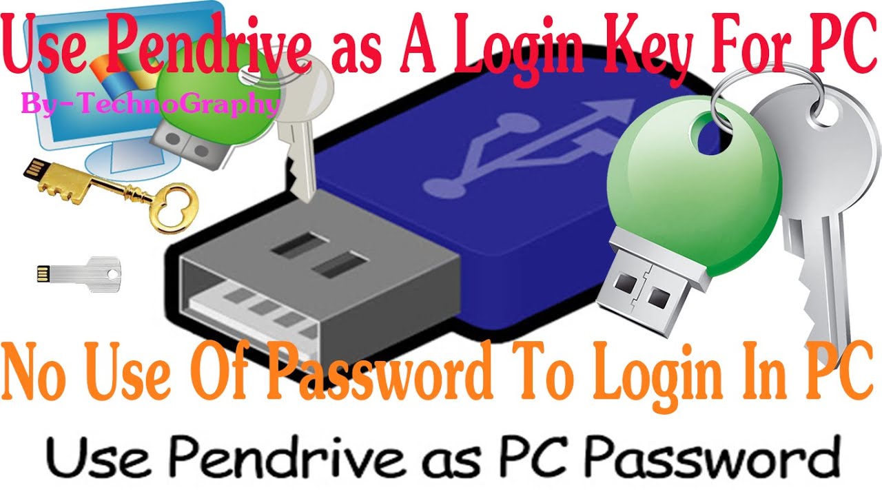 Use USB To Login in PC , Use USB as Your Password o Login PC , Bina ...