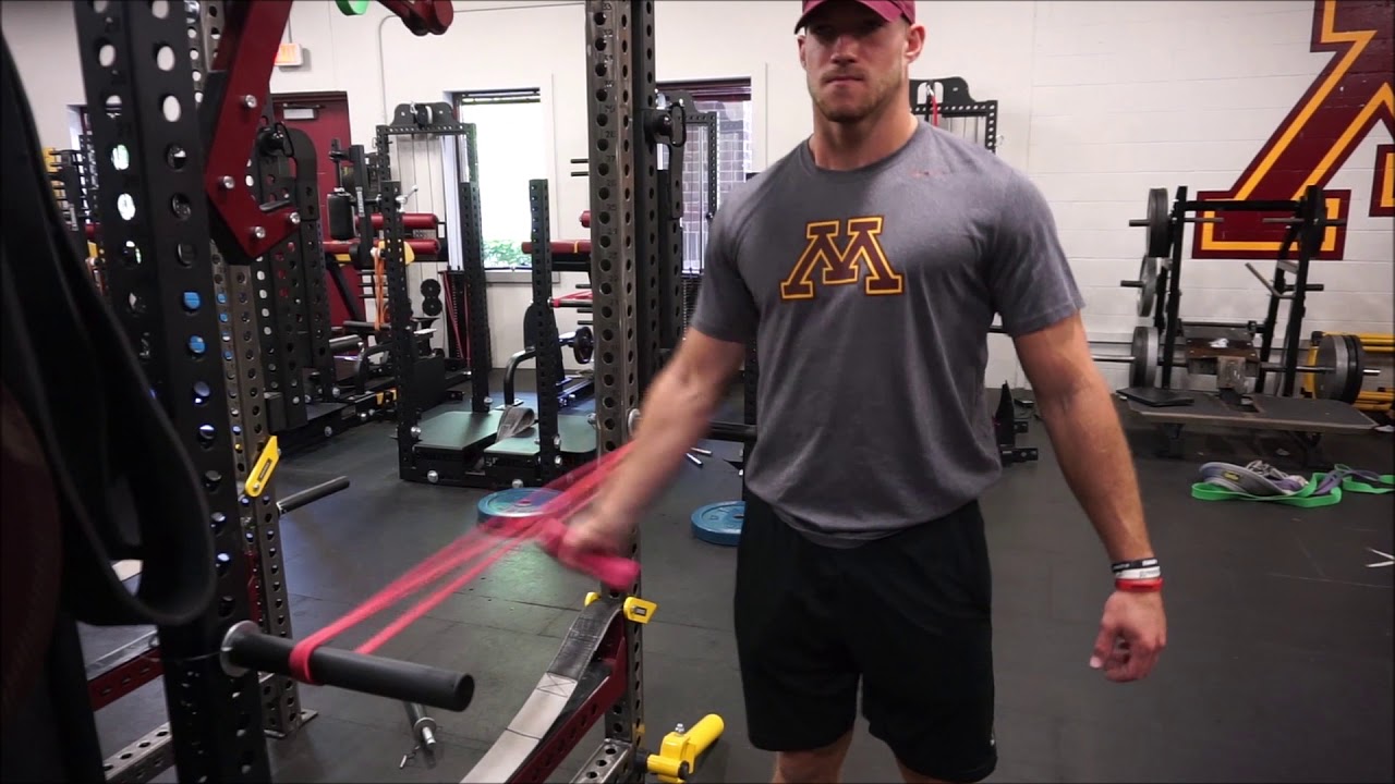 Standing Lateral Shoulder Extension 45 Degrees Supinated Rebound Shock Triphasic Training - YouTube