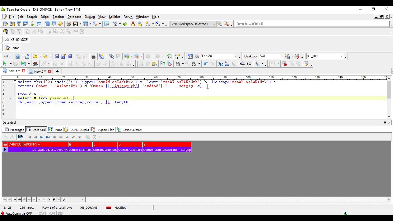 Oracle SQL PL SQL Select Kullan m Ve E itimi 7 Select Chr Ascii Oracle SQL PL SQL Select Kullan m Ve E itimi 7 Select Chr Ascii