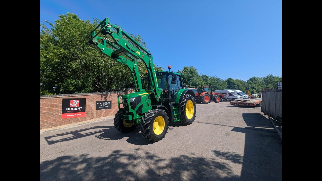 JOHN DEERE 6120M LOADER TRACTOR WALKAROUND VIDEO - YouTube