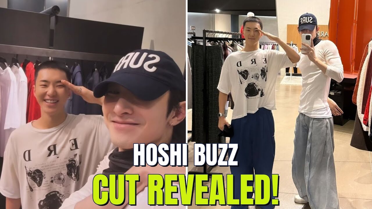 SEVENTEEN's Woozi & Hoshi Enlist! Buzz Cut Reveal & Fan Moments! - YouTube
