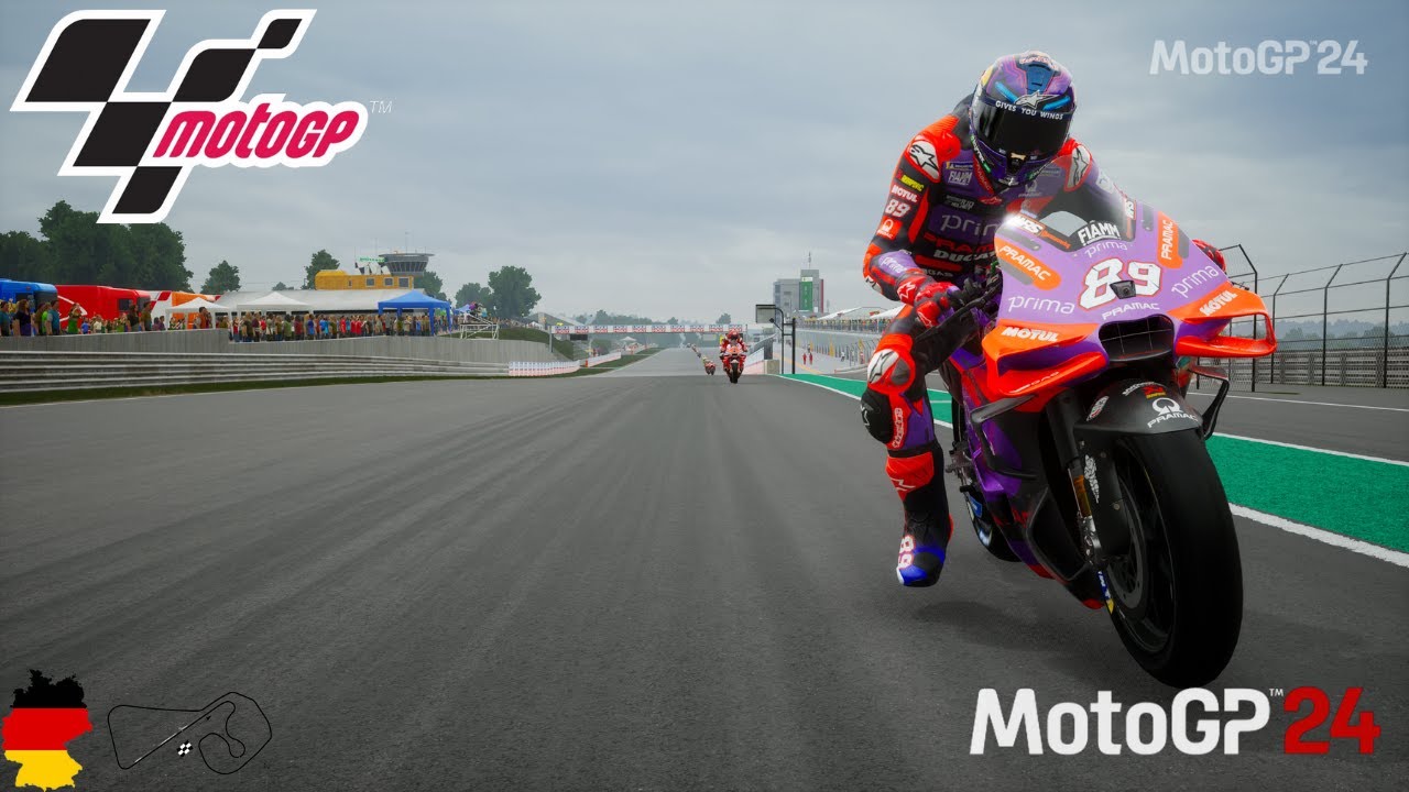MotoGP24 Sachsenring Circuit Germany (4K 60fps) CINEMATIC - YouTube