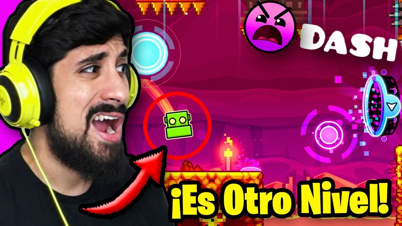 EL NIVEL "DASH" DE GEOMETRY DASH ES UNA LOCURA! 🤯😱 | GEOMETRY DASH 2.2 ...