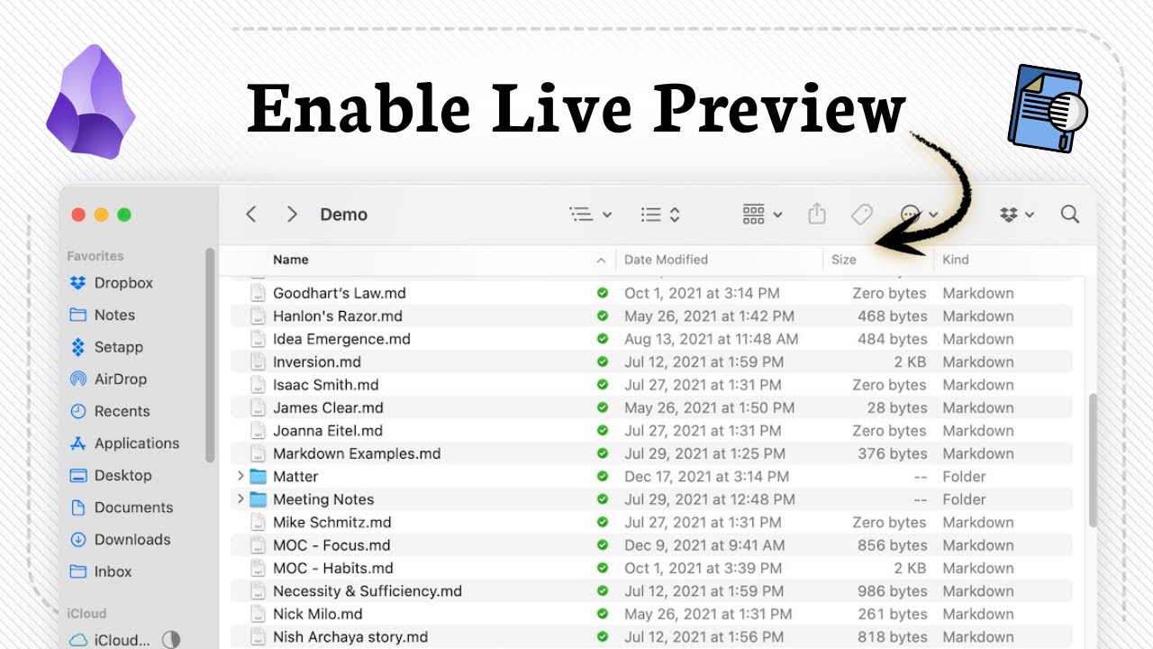 How to do live preview in Obsidian - YouTube