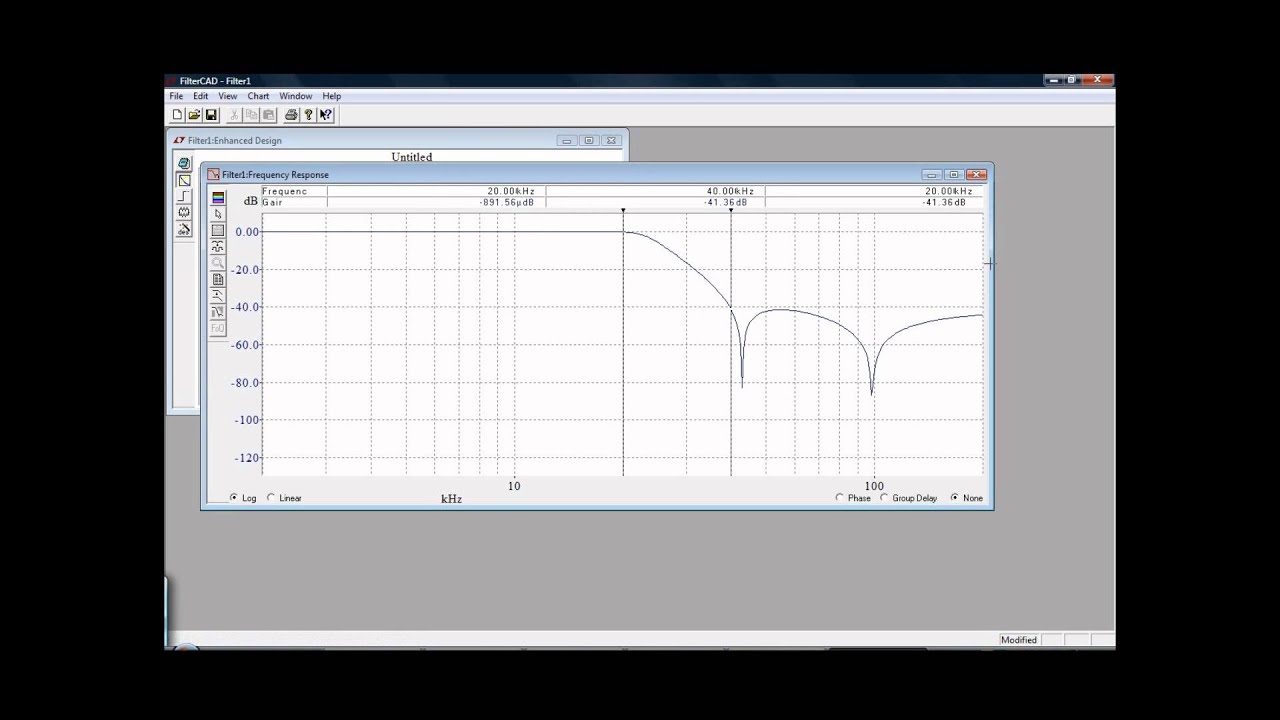Preview of filter design software, FilterCad - YouTube