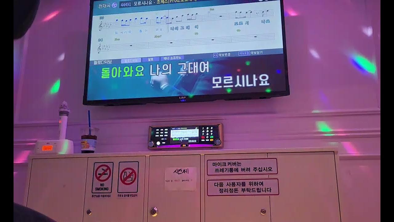 조째즈-모르시나요 +1키 (회사원 아저씨, 혼코노 커버) - YouTube