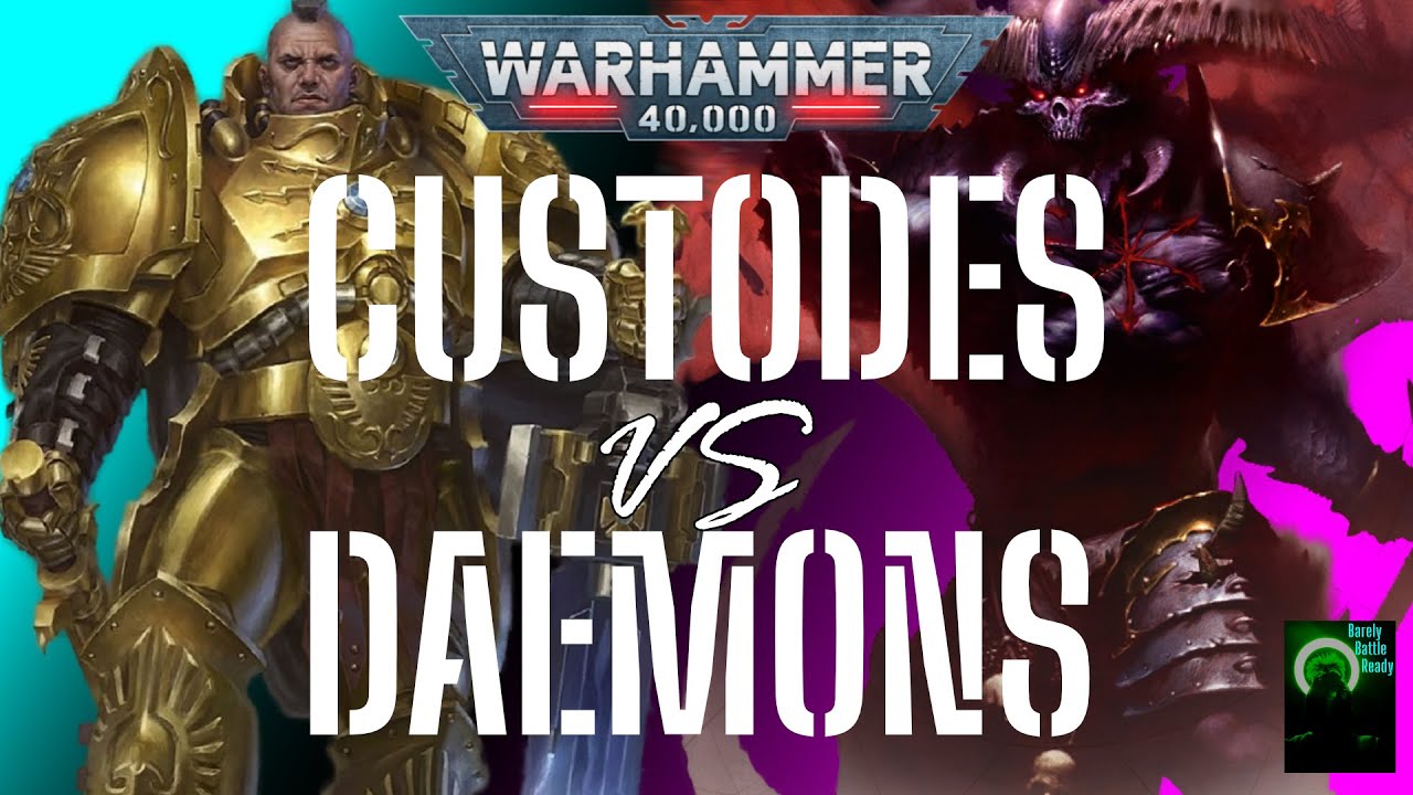Custodes vs Daemons Warhammer 40K Battle Report! 2000 points - YouTube