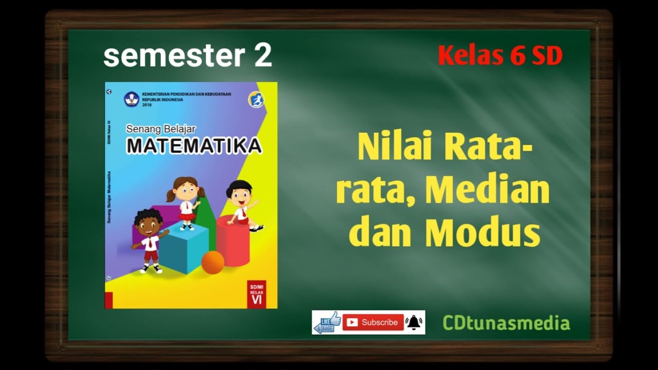 Mencari Modus, Mean & Median | T.A 20-21 | Kelas 6 SD | Bab IV. 1 - YouTube
