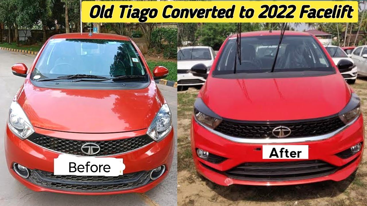 Old Tiago Converted To New 2022 Facelift 😮 || Modified tiago - YouTube