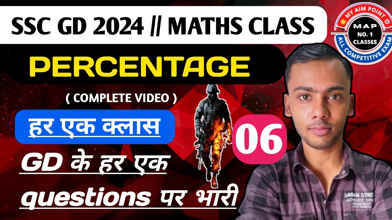 Percentage election related questions || Maths for ssc gd || SSC GD ...