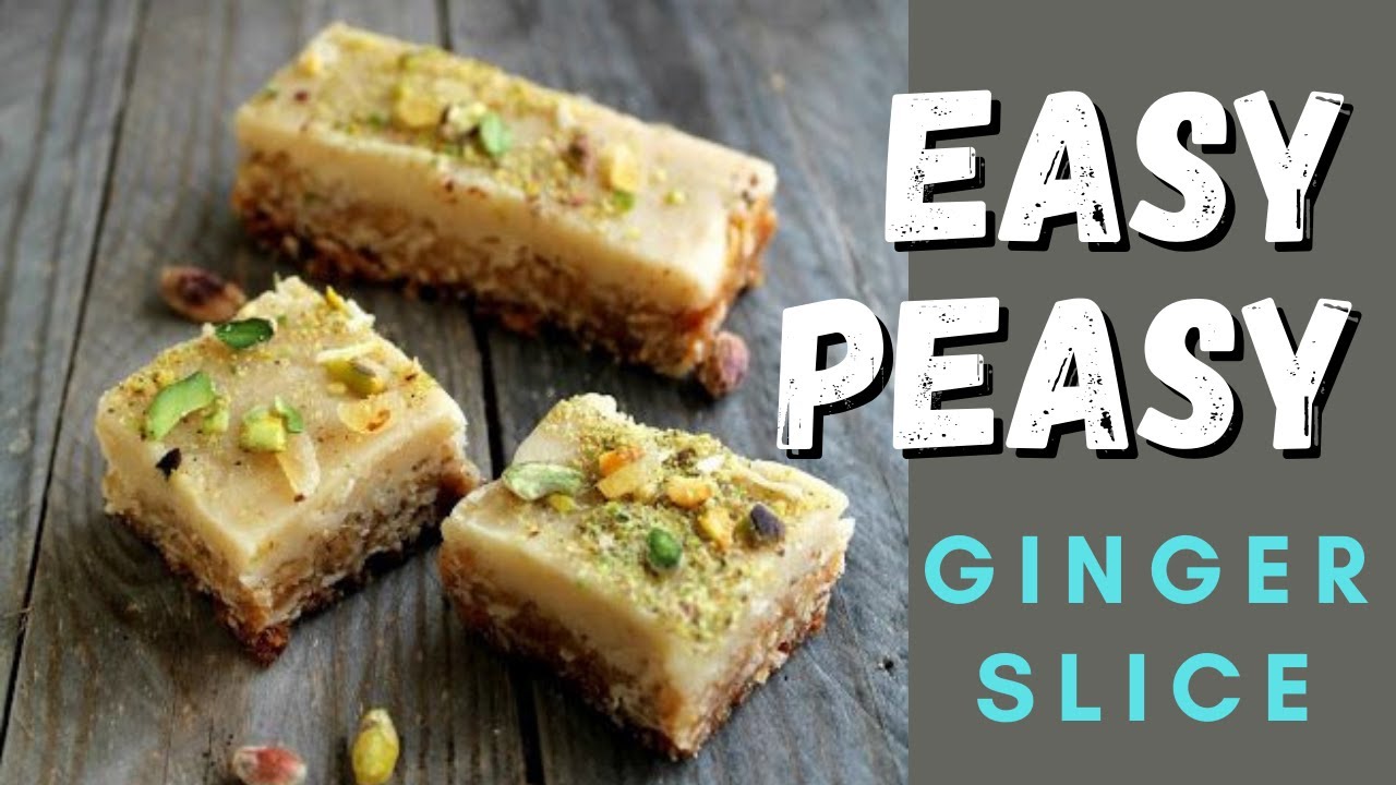 SUPER EASY Ginger Crunch Slice Recipe - YouTube