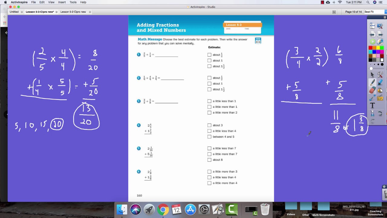 Adding Fractions with uncommon denominators - YouTube