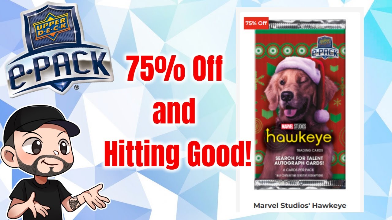 Trying Upper Deck e-Pack During Their 75% Off Sale - Marvel Cards and Hitting Good?! - YouTube