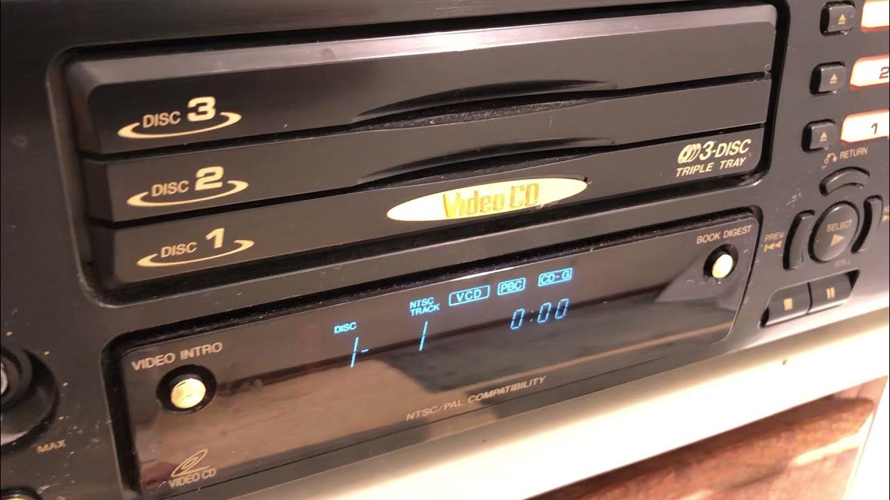 JVC XL-MV303BK 3 Disc Karaoke Video VCD CD Player Changer NTSC & PAL - YouTube