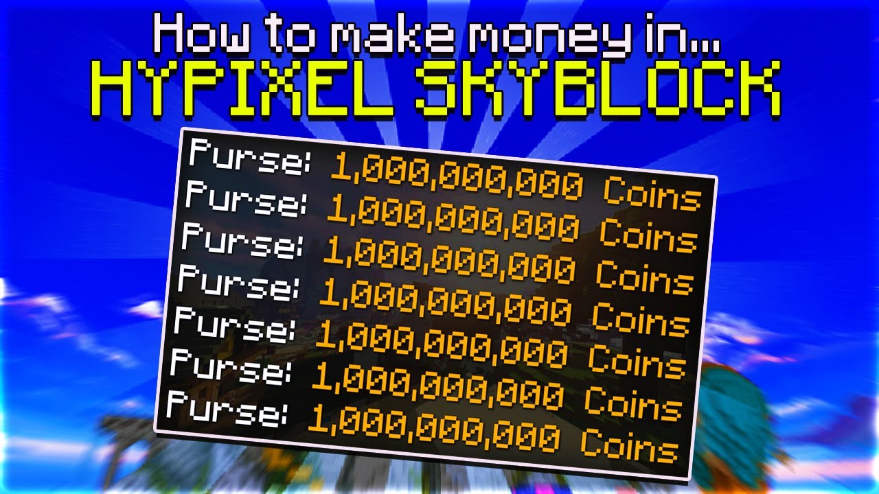 How to make Money in Hypixel Skyblock! - YouTube